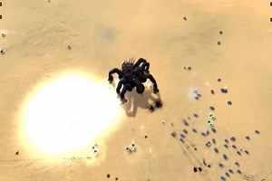 Cybran Ultraheavy Beetlebot in action video - Total Mayhem mod for Supreme Commander: Forged Alliance