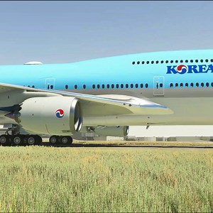 43K views · 939 reactions | Experience the raw power and grace of the Korean Air Boeing 747 as it roars down the runway and lifts into the skies in Microsoft Flight Simulator 2020. This iconic jumbo jet, known for its smooth flight and majestic size, delivers a flawless takeoff in stunning HD. #msfs2020 #airplanelovers #flightsimulator #takeoff #b747 | Survival Gaming King | Facebook