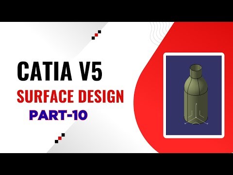 CATIA V5 Surface Design Tutorials Part-10 | Blend