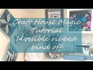 Invisible ribbed bind off tutorial