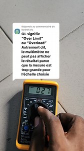 Que signifie OL sur les multimètre numérique lors des essais et mesures électronique | Ibrahim Eric