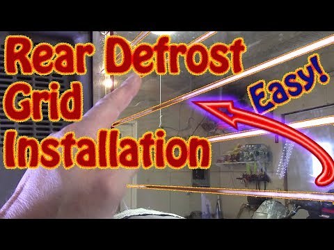 DIY Rear Defrost Replacement Grid Installation Clear View \\ Frost Fighter Copper Replacement Grid