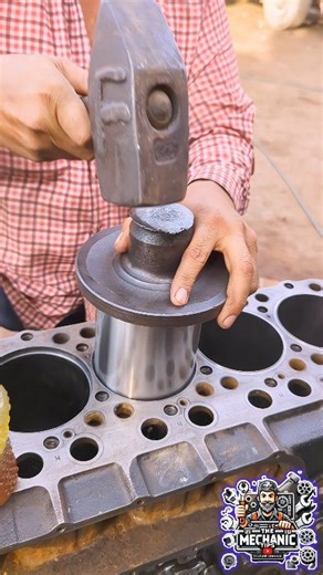 New Liner Installation | Super Satisfying Professional Work | Viral Shorts #NewLinerInstallation #SatisfyingWork #ProfessionalWork #MechanicalShorts #EngineeringShorts #ViralShorts #MachineWork #TrendingShorts #powertools | The Mechanic Tips