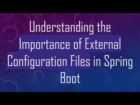 Understanding the Importance of External Configuration Files in Spring Boot