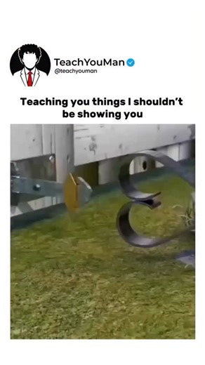 @teachyouman on Instagram: "How to lock your house gate immediately If you need to lock your house gate immediately the fastest option is to use whatever locking mechanism is already installed. Close the gate fully and secure it with the existing latch padlock or bolt making sure it is properly aligned so it cannot be forced open. If the lock is damaged or missing a temporary solution such as a strong chain rope or cable tied tightly around the gate and post can provide quick security until a pe