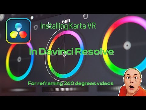 Installing Karta VR in Davinci Resolve 18 to reframe 360 degree video ( Insta360 ONE X2 videos )