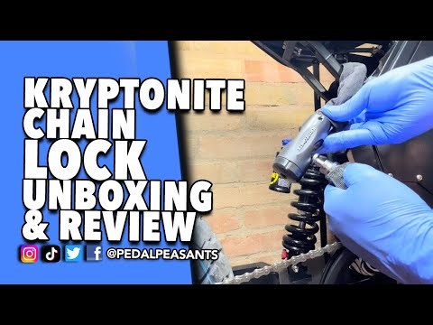 Kryptonite Chain Bike Lock Unboxing And Review