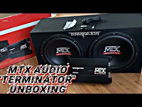 Everything in MTX Audio "Terminator" 2 1200 Watts 12in Subwoofer Combo