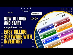 How to Login and Start Using Easy Billing Software with Inventory Management | EasyBill Tutorial -1