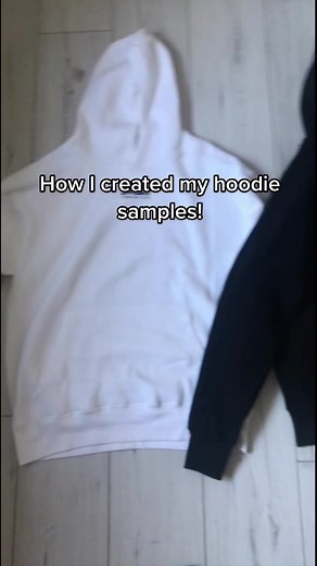 How I created my hoodie samples! #hoodie #streetwearhoodie #samples #clothingsamples #clothingbrand