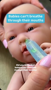 36K views · 1.5K reactions | DYK newborn babies can’t breathe through their mouths until they’re a few months old?! The only exception is when they’re crying  So when congestion strikes, make sure you’re ready to suck with your NoseFrida of choice. Pro tip: Keeping their nose free and clear means easier breathing and sleeping, so be sure to suck that snot pre-nap and bedtime  . . #parentingtips #newmom #fridababy #babymusthaves #nosefrida #nasalaspirator | Frida Baby | Facebook