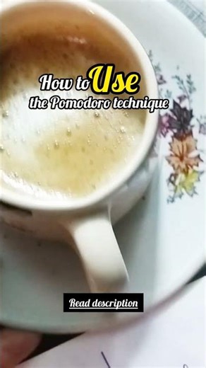 How to use the Pomodoro technique✅ #yt #shorts #youtubeshorts #study