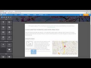 Weebly's drag and drop interface