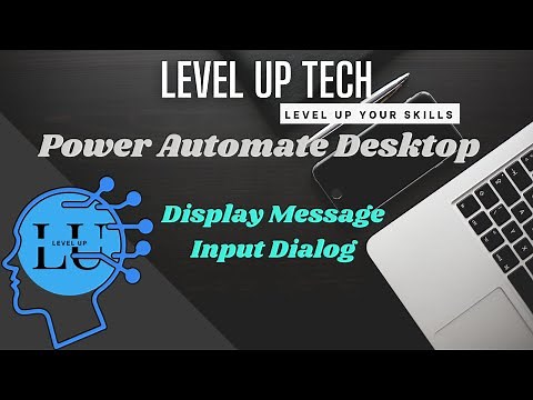 Power Automate Desktop - Display Message, Input Dialog #power #powerautomate #powerautomatedesktop