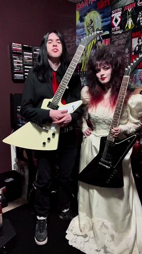 Rock n Roll Wedding with a Metal and Goth Twist