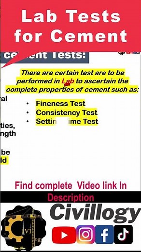 types lab tests on cement|Tests of cement performed in laboratory #cementquality #cementtests