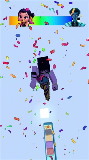 CRAZY Rocket Jump Vs Evolution Rumi Part.52 #kpop #minecraft