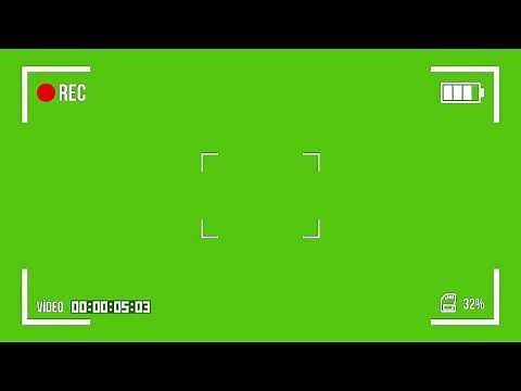 Video Camera Recording 4K Green Screen Effect (Loop)