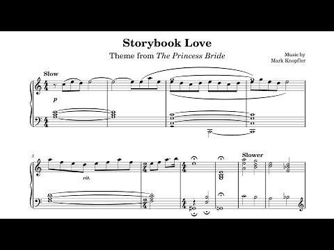 Storybook Love (The Princess Bride Theme) - Piano Tutorial