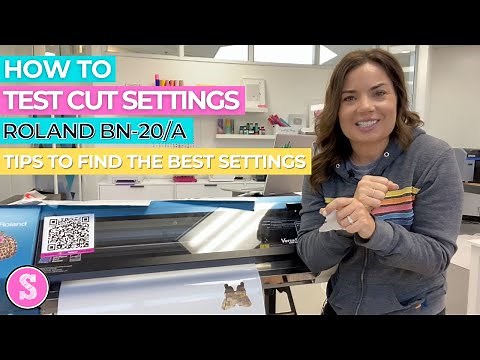 Roland BN-20 Test Cut: How to Find the Best Roland Versaworks Cut Settings for Every Material