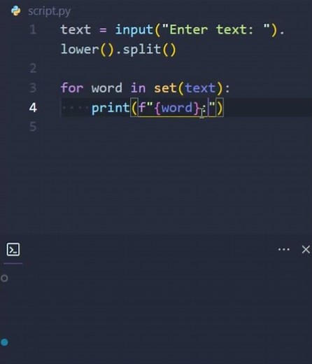 Count Word Frequency in Python 🔍 | Python Shorts