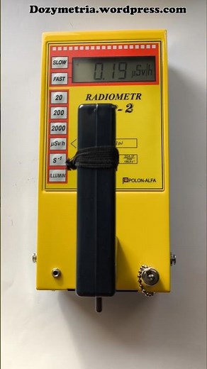 Geiger Counter Surface Contamination Monitor RKP-2 Radioactive uranium ceramic Licznik Geigera