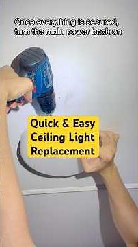 💡 Quick Ceiling Light Replacement! #DIY #HomeImprovement #ceilinglighting