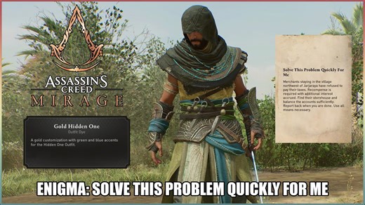 Assassin's Creed Mirage enigma: Solve this problem quickly for me