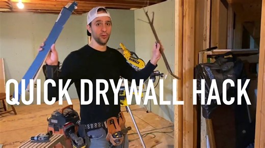 Quick Drywall Hack – How To Straighten Wall For Drywall Install