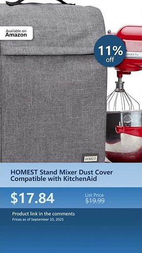 HOMEST Stand Mixer Dust Cover Compatible with KitchenAid