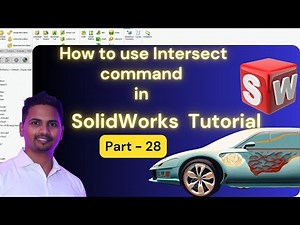 How to use Intersect command in Solidworks | Learn Solidworks for Beginners & Advance Part 28