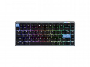 EPOMAKER Luma84 Low Profile Aluminum Mechanical Keyboard, QMK/VIA Programmable, Tri-Mode Wireless, Win/MAC/Linux Compatible, RGB Backlight (Black&Blue, Gateron Low-Profile Brown Switch) - Newegg.com