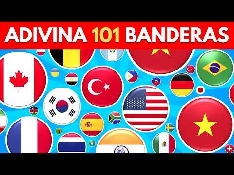 Adivina las 101 Banderas del Mundo en 3 Segundos! 🌍 Quiz de Banderas 2026