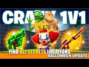 CRAZY 1V1 FFA ALL GUNS & RIDES MAP FORTNITE CREATIVE - ALL SECRETS LOCATIONS (SECRET CODE) PART 28