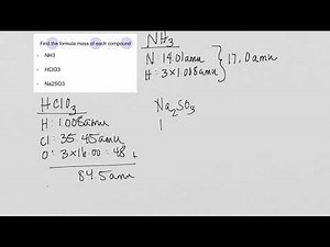 Calculating formula mass