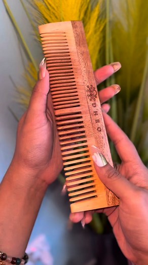 Say goodbye to weak, frizzy hair! 💚 The DHEO Neem Comb gently detangles, reduces hair fall, and keeps your scalp happy and healthy. 🌿 | DHEO