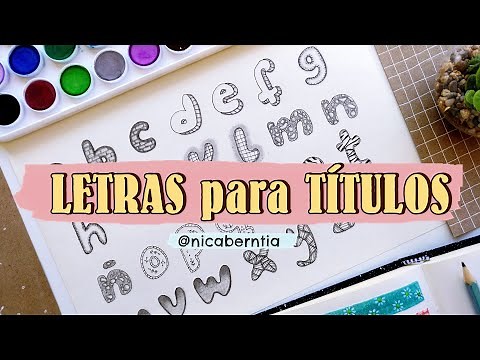 CÓMO HACER LETRAS BONITAS A MANO ❤ 9 TIPOS DE LETRAS PARA DECORAR APUNTES, PORTADAS Y CARTELES