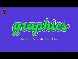 How to create Offset Path to text in Adobe Illustrator | Illustrator Tutorial