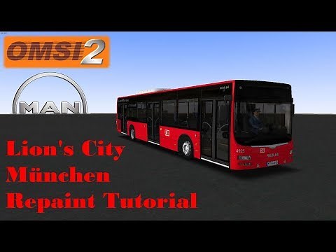 #25 OMSI 2 MAN Lion's City München Repaint Tutorial (DB - rot)