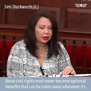 15K views · 1.1K reactions | Senate Republicans must abandon efforts to gut the ADA, once and for all. Disability rights are human rights. | Senator Tammy Duckworth | Facebook