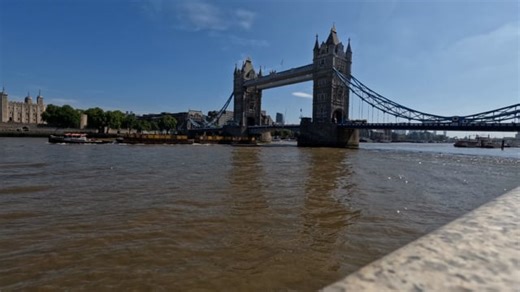 Tower, Bridge, London. Free Stock Video