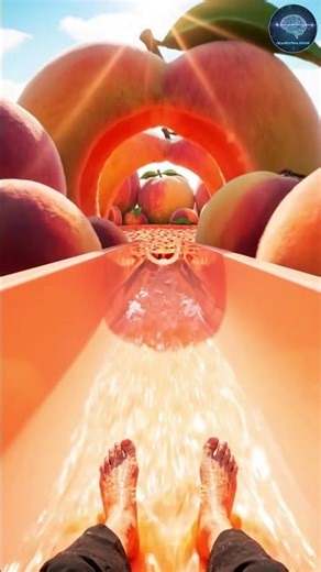 Satisfying AI ASMR Magical Waterslide #ai #aiasmr #transform #satisfying #glassbreaking #glassfruit