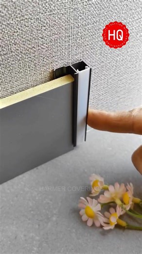 Metal closing line. #trim #closeup #Ceilingclosing #Decorationclosing #metaltrims #tiletrim #buildingmaterials #renovation #rebuild #reconstruction #harmercoverings | Harmercoverings