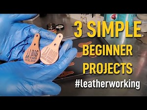 Quick & Easy BEGINNER LEATHER Projects #scrapleather #vegtan #leatherwork
