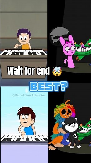 🎹Best Cartoon Piano Animation Mashup | Funny Characters Playing Piano 😍🎵#animation#shortvideo