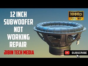 12 inch subwoofer not working repair