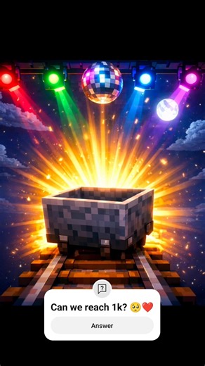 Minecraft minecart that activated party lights | Minecraft