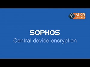 Sophos Central Device Encryption - Automatic and Transparent