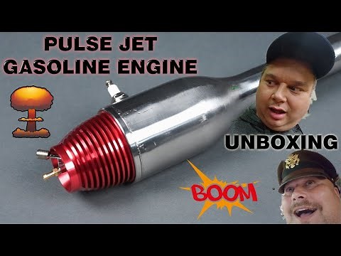 Pulse Jet Gasoline Engine "Red Head" with Ignition System HobbyKing Unboxing