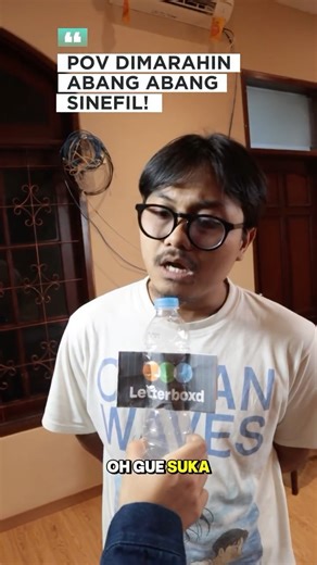 pengenbikinpelem on Instagram: "POV DIMARAHIN ABANG2 SINEFIL !!! #pengenbikinpelem #sinefil #parodilucu #sketsalucu #letterboxd"